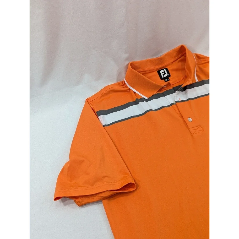 FootJoy | Shirts | Footjoy Polo Shirt Mens Extra Large Orange Golf ...